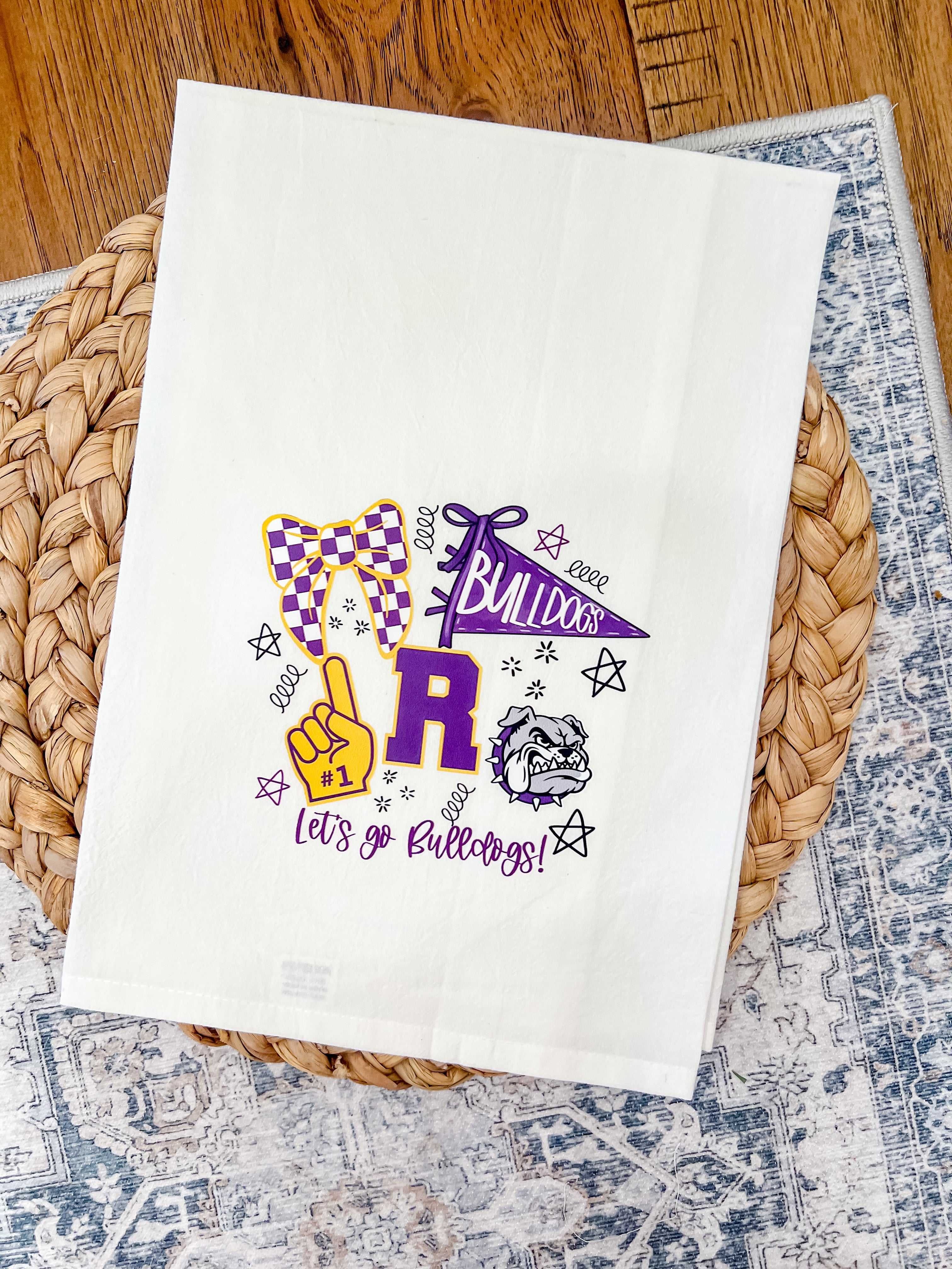 Rickman Bulldogs Tea Towel – hollywood.designs.hd